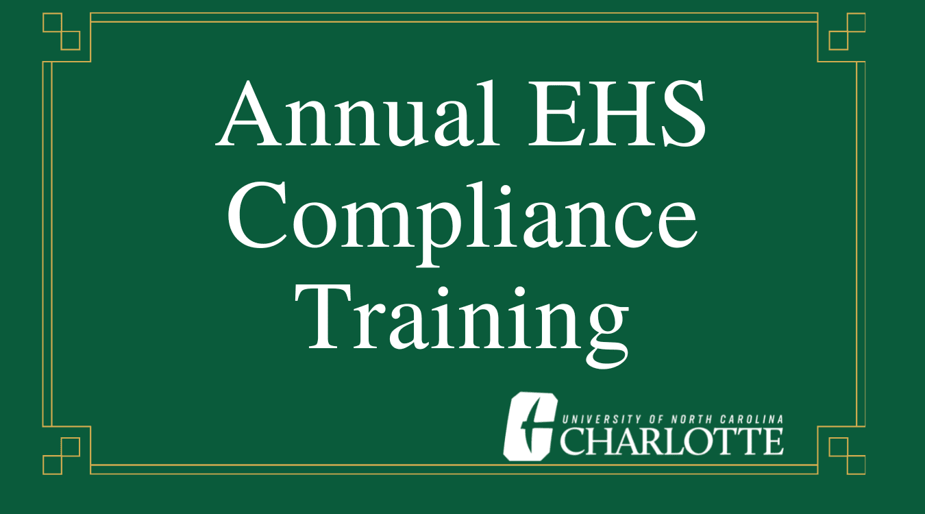 Annual EHS Compliance Training - Environmental Health and Safety