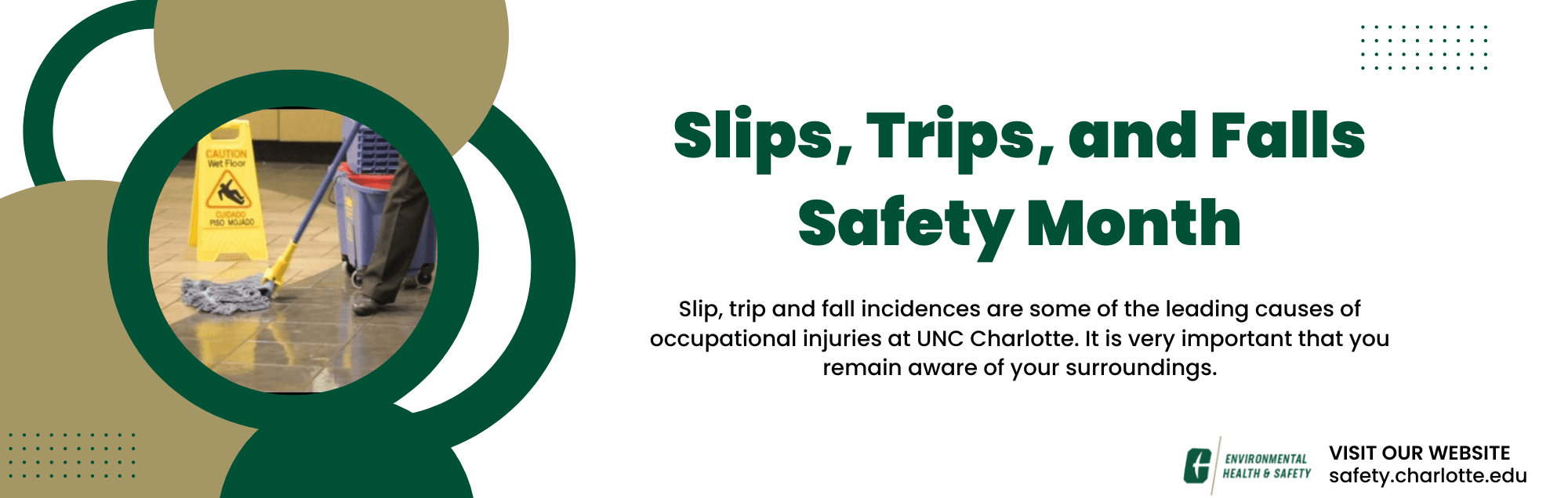 Slips, Trips, and Falls Safety Month - Environmental Health and Safety