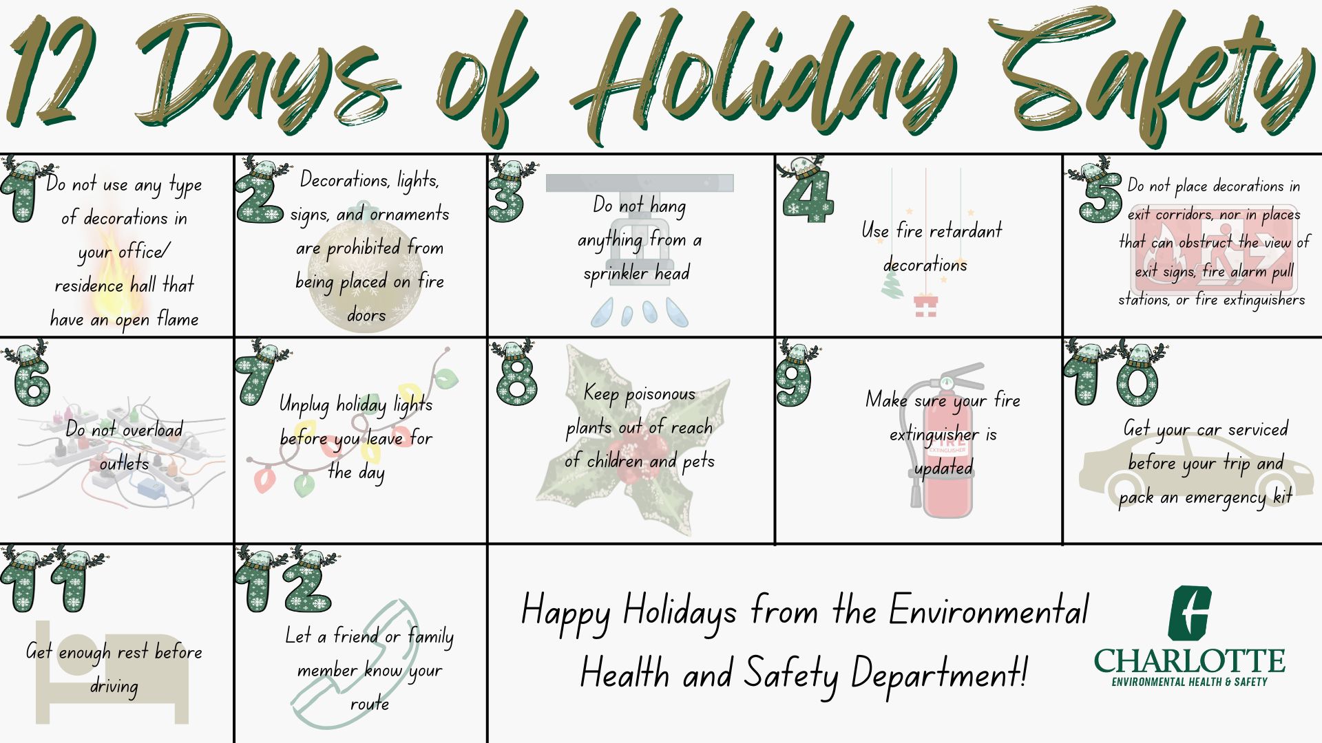 Holiday Safety - Environmental Health and Safety